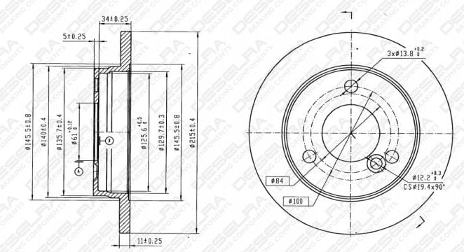 Renault Kwid Early Models 1.0 2016 Onwards Front Brake Disc and Front ...