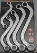 5 Piece S Type Double Ring Spanner Set – Kotwal's Motor Spares Heidelberg
