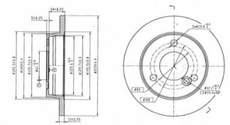 Renault Kwid Early Models 1.0 2016 Onwards Front Brake Disc and Front ...